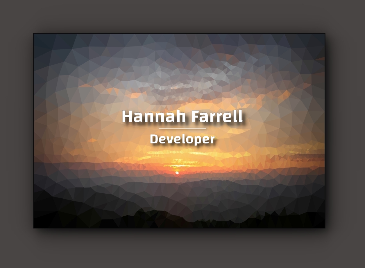 Hannah Farrell | Developer